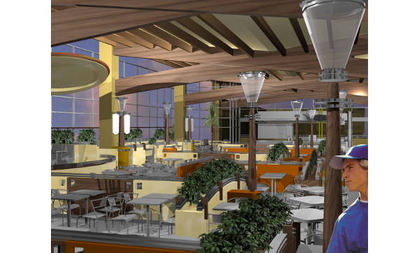 Proyecto arquitectura Locales - Patio de Comidas Antofagasta