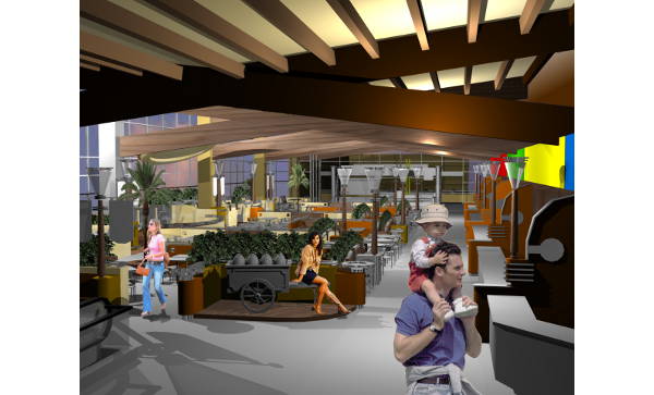 Proyecto arquitectura Locales - Patio de Comidas Antofagasta